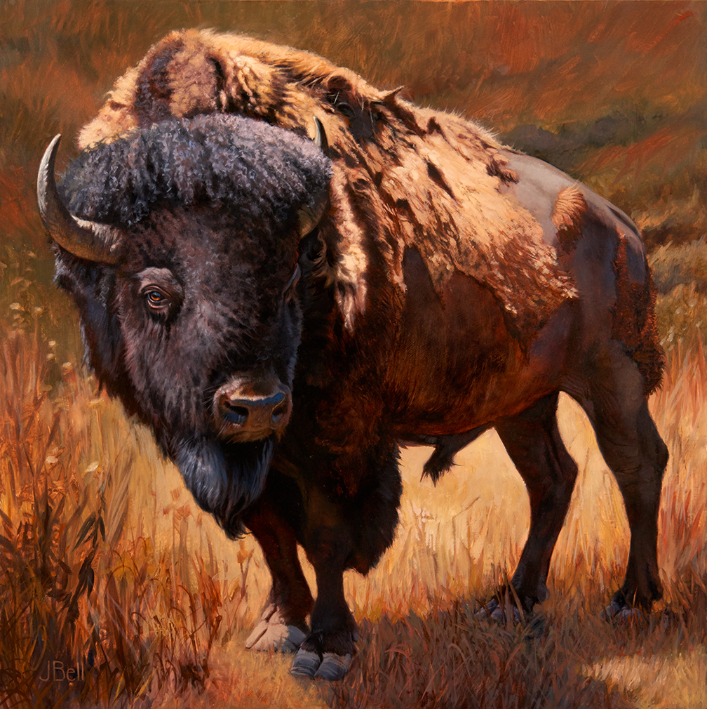 Bison Bull - Boris Vallejo and Julie Bell